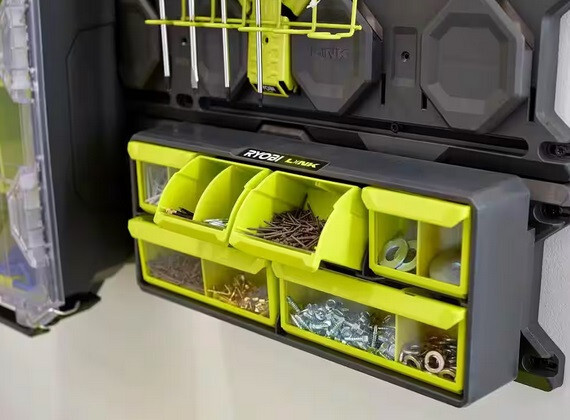 RYOBI LINK 12-Compartment Wall Mounted Small Parts Organizer | eBay
