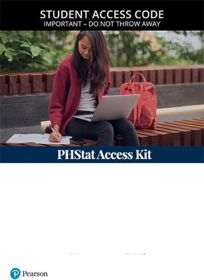PHStat Access Kit for Statistics by David Stephan (English) 9780321953933 | eBay
