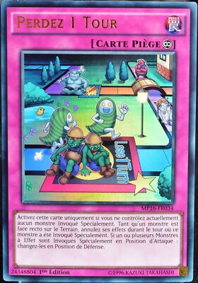 carte YU-GI-OH MP16-FR034 Perdez 1 Tour (Lose 1 Turn) - Ultra Rare NEUF ...