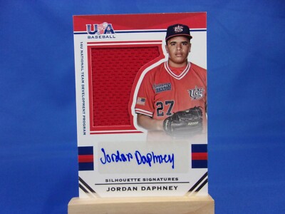 USA Baseball 2017 Jumbo Swatch Silhouette Jersey Signature Jordan ...