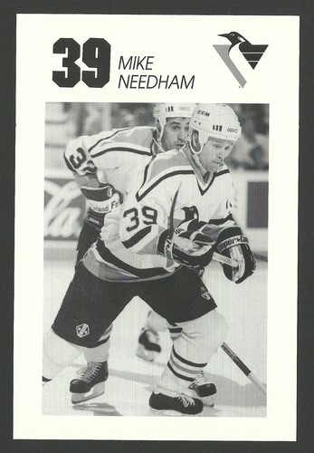 Mike Needham Pittsburgh Penguins B&W Team Issued Hockey Postcard | eBay