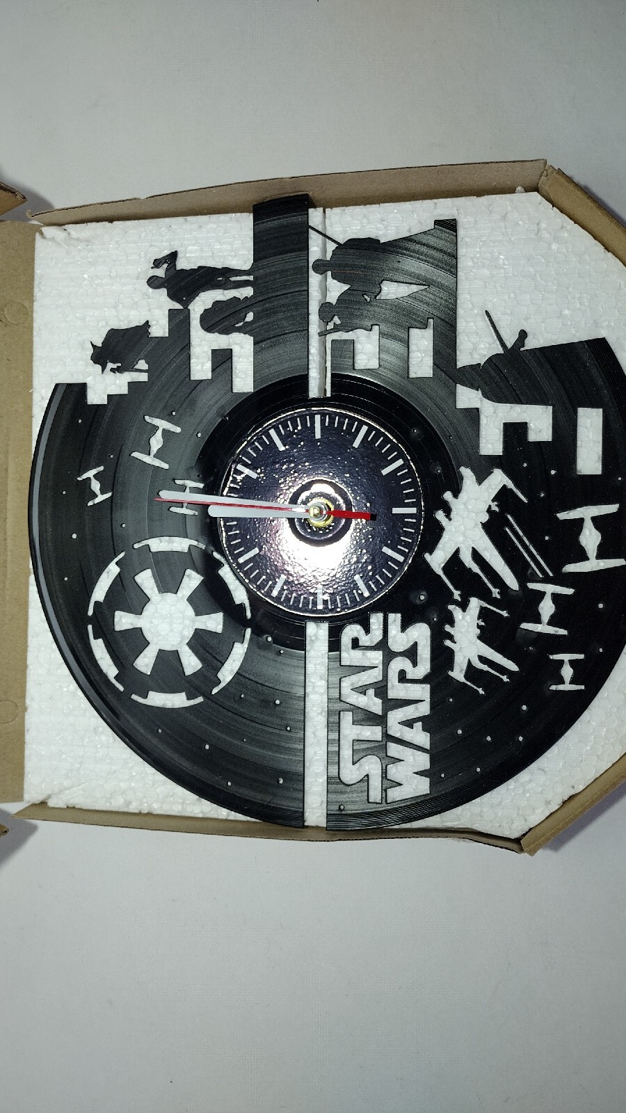 Star Wars Vinyl Record Wall Clock Fan Laser cut Art Decor 12" New in ...