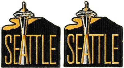 Seattle Washington City Travel Patches Symbol Emblem Insignia Logo ...