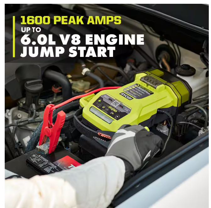 RYObi 18V 1600AMP Jump Starter Box W/ LED Light P7101A Tool Only NEW | eBay