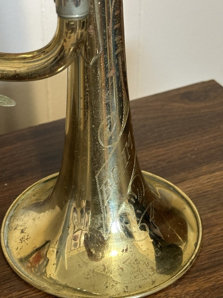 Antique Bohm Meinl German Trumpet Musical Instrument Read Below | eBay