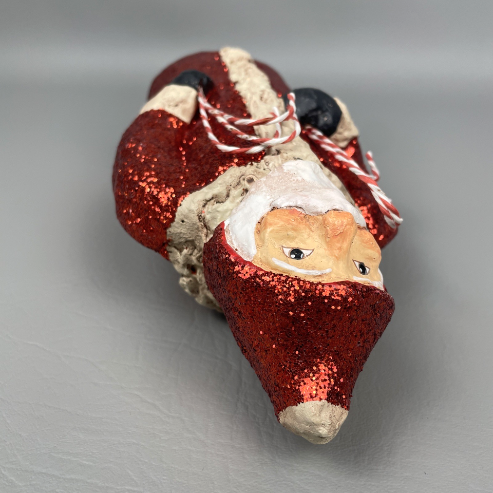 Belsnickel Santa Christmas Figurine 9" German Style Candy Canes Red ...