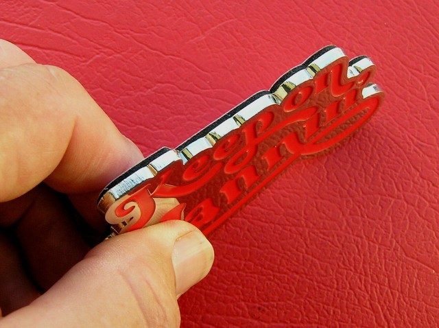 Two Percent 2 Er Lapel Pin Keep on Vannin Badge VANNING or Biker Vest ...