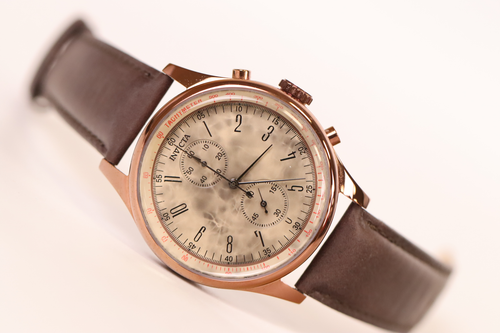 INVICTA Vintage Men 44mm Stainless Steel Brown Beige dial VK61 Quartz ...