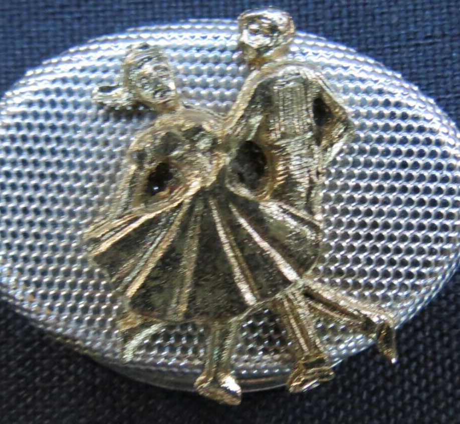 Square Dance Silver Tone Scarf Clip | eBay