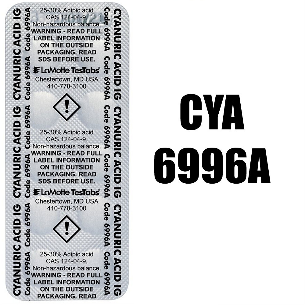 LaMotte CYA Cyanuric Acid Test Tablets 100/PK, Exp 5/2027, 6996A 6996 ...