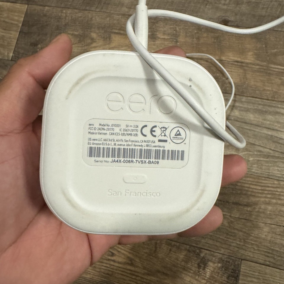 Eero J010001 Wireless AC Dual-Band Mesh Wi Fi Router - White ...