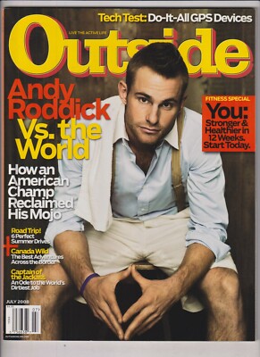Outside Mag Andy Roddick Fitness Special July 2008 031320nonr | eBay