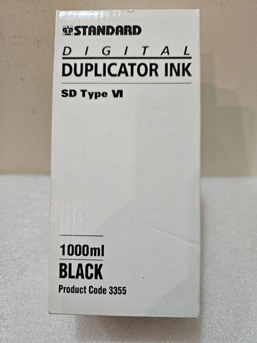 NIB Standard Digital Duplicator Black Ink SD Type VI 1000ml 3355/817160 | eBay