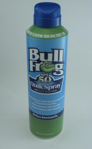 Bull Frog 21109 SPF 50 Spray Solaire Quik 6 Oz | eBay