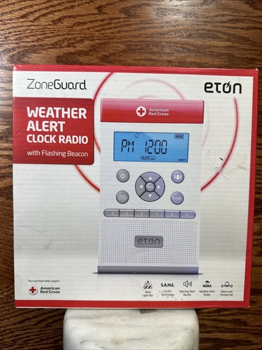 Eton, ZoneGuard, Red Cross, AM, FM, NOAA Radio Alarm Clock, Weather ...