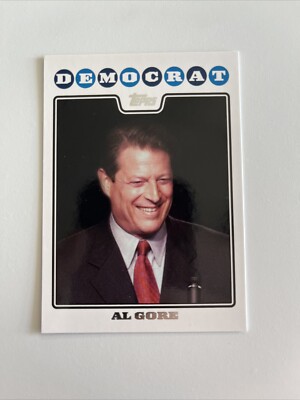 Al Gore 2008 Topps Campaign Card Rare Short Print Democrat C08-AG E305 ...