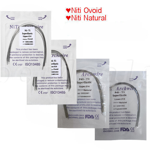 Dental Orthodontic Niti Arch Wire Super Elastic Natural /Ovoid Form ...