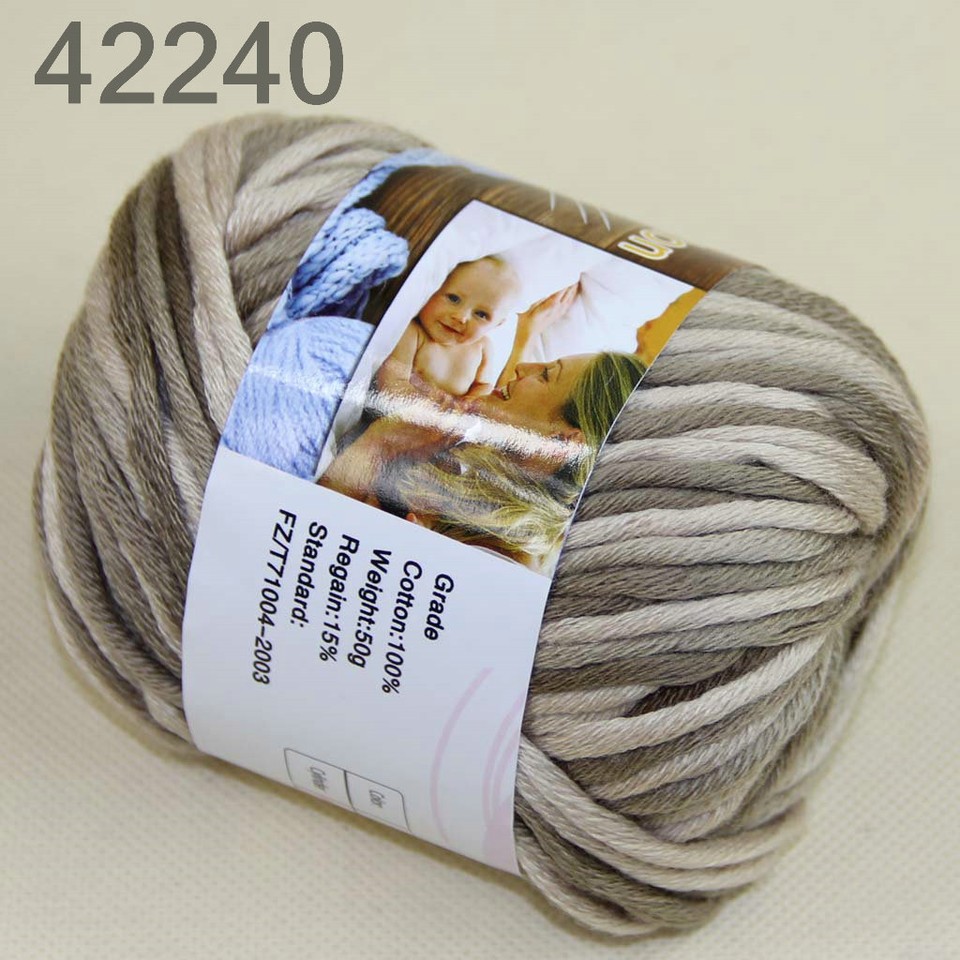 Sale 1Balls X 50g Chunky Cotton Hand Knitting Yarn Rugs Blankets ...