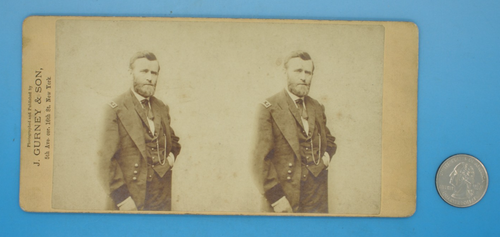RARE GENERAL U. S. GRANT J. GURNEY & SON STEREOVIEW PHOTOGRAPH - ORIG ...