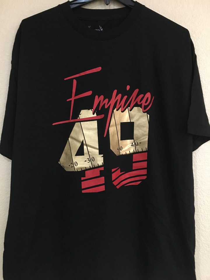 49 Empire Short Sleeve Black Color T-shirt by Bay Area Swag 49ers Color ...