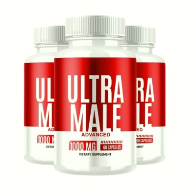 3-Pack Ultra Male Pills to Boost Vitality and Performance - 180 ...
