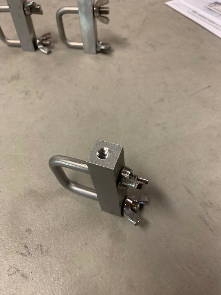 Square rail base for pontoon Clamp On Stainless & Alum. $7.50 each 1/2 ...