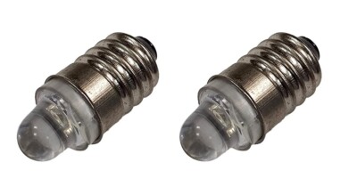 3V 3 Volt E10 LED Flashlight Bulb Lamp Microscope Bulb, Pack of 2 | eBay