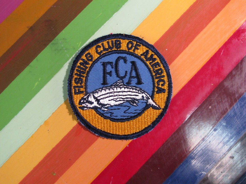 vtg 1960s 70s 80s Fishing patch - Creme FFF Fly Tyers Marlin Bass + | eBay