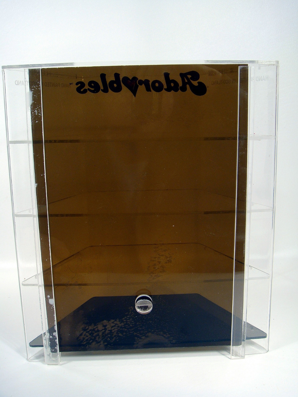 Vtg Adorables Acrylic Store Display Case Peter Fagan Figurine Point Of ...