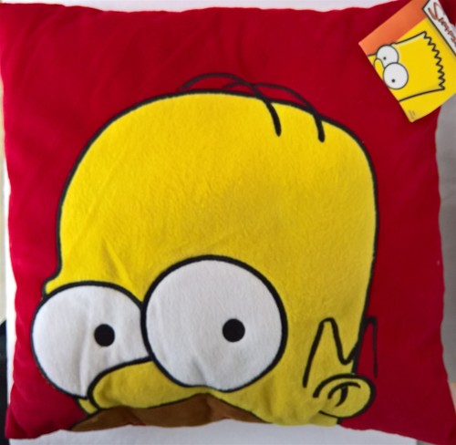 ~ Simpsons - HOMER PLUSH CUSHION PILLOW KIDS BED BEDROOM COUCH HOME ...