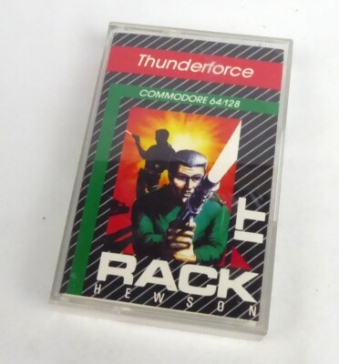 Commodore 64 C64 Spiel -- THUNDERFORCE (Rack It/Hewson) -- Tape | eBay.de
