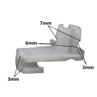 4x Door Rod Clips Plastic Rivet Fastener Retainer Car Wire Clips | eBay