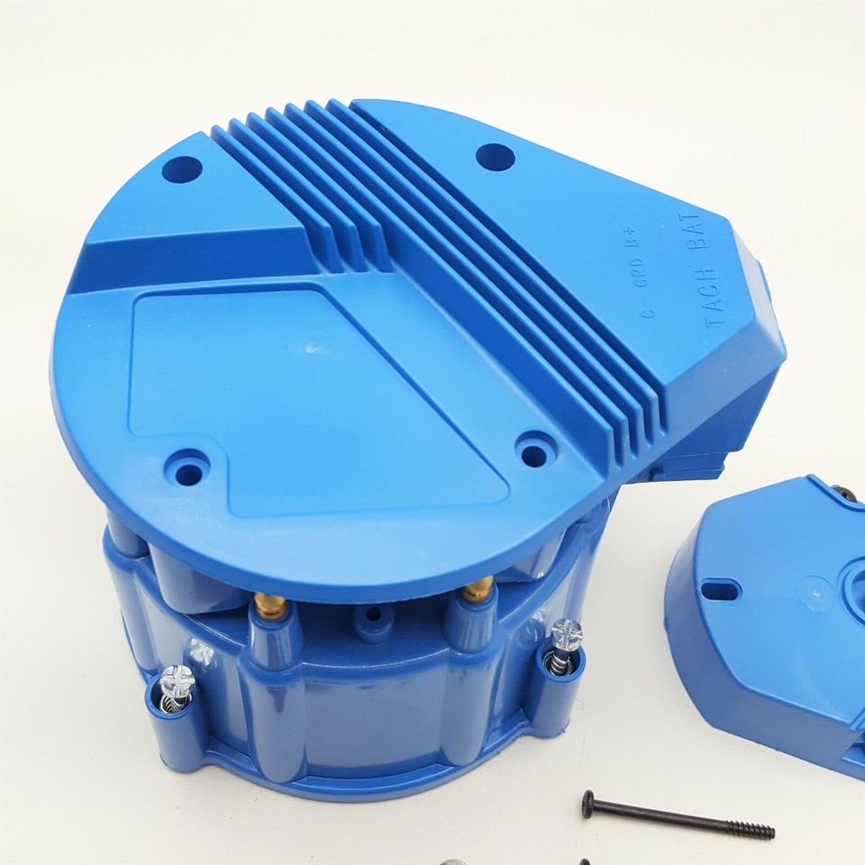 Chevy GM Blue HEI Large Distributor Cap Rotor Kit SBC BBC 305 327 350 ...