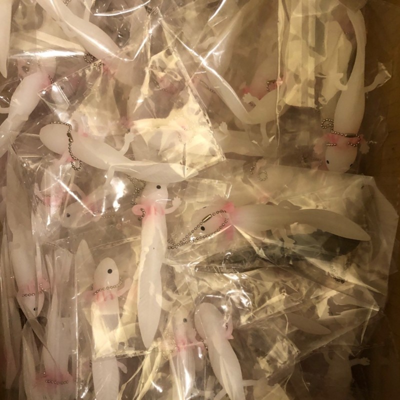 9.5cm Novelty Keychain Antistress Toy Funny Cartoon Soft Lizard Stress ...