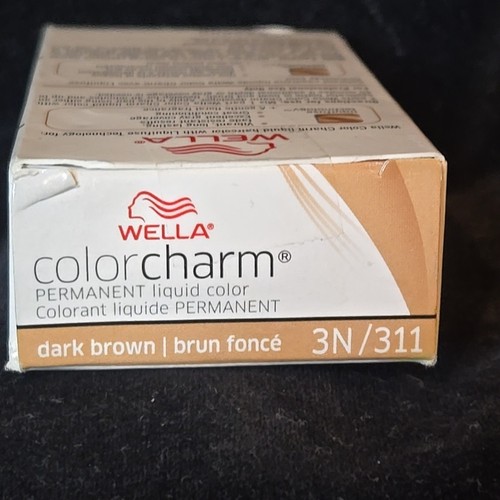 WELLA COLOR CHARM PERMANENT LIQUID Hair Color 3N/311 Dark Brown 1.4 oz ...