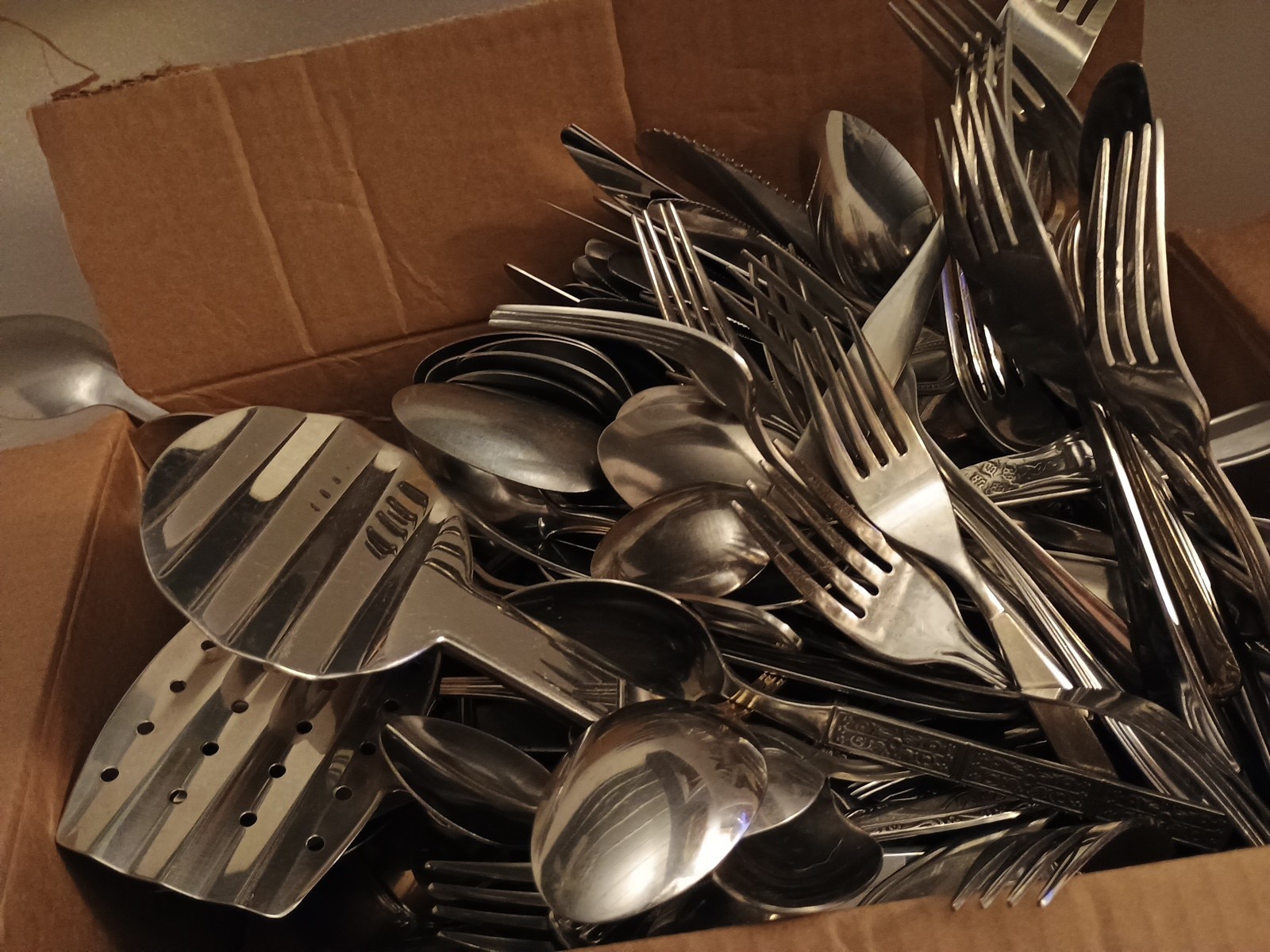 Lot Of 180 Pieces Stainless Silverware Craft Home Church Camp 18 #'s | eBay