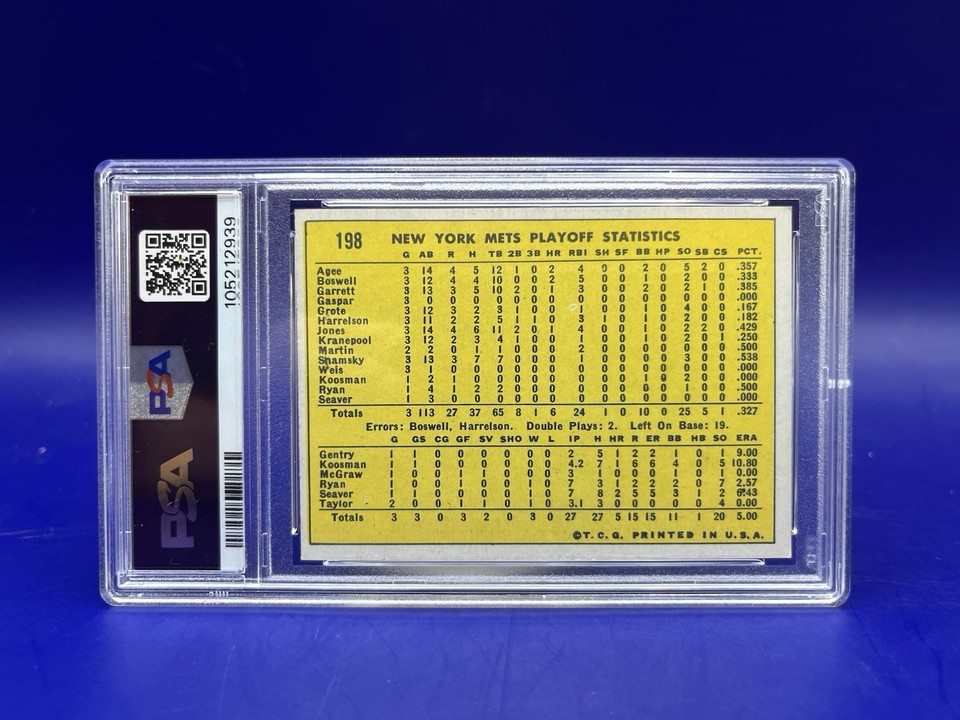 1970 Topps Nolan Ryan New York Mets Celebrate #198 PSA 6 EX-MT | eBay