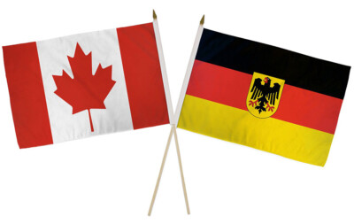 12x18 12"x18" Wholesale Combo Canada Canadian & Germany German Eagle ...