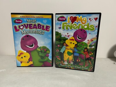 Lot of 2 Barney DVDs 'I Love My Friends' and | Grelly USA