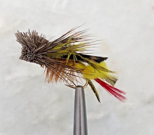 HOPPER PATTERN DAVES YELLOW DRY FLY FISHING TERRESTRIAL FLIES SIZE #6 X ...