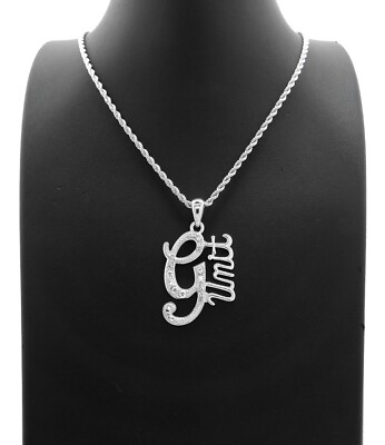 New G-Unit Pendant & 24" Box/Cuban/Rope Chain Hip Hop Necklace XSP762 ...