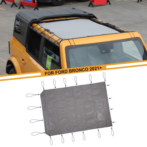Car Gray Top Mesh Sunshade Shade Hood UV Protection for Ford Bronco ...