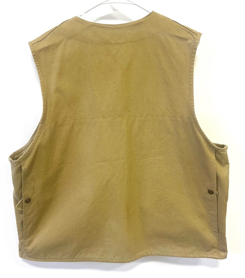 Vintage Filson Tin Cloth Timber Cruiser Hunting Work Vest Men's 48 Tan ...