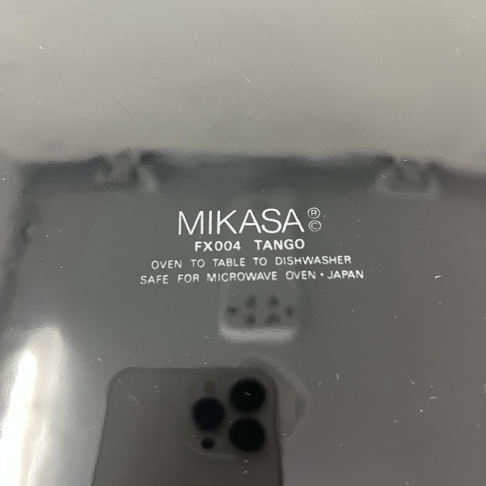 Tango 12" MIKASA Cake Plate & Server Set Black & Purple Floral Japan | eBay