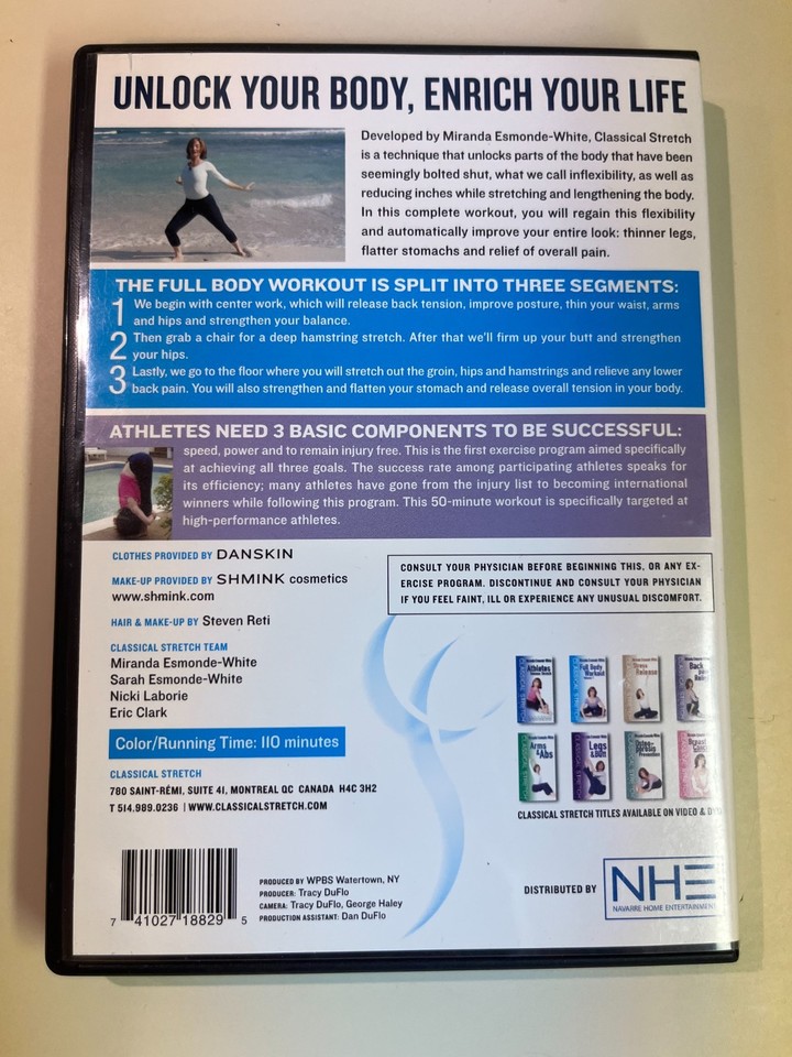 Classical Stretch The Esmonde Technique: Full Body Workout DVD, Intense ...