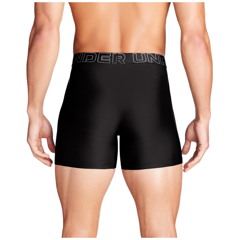 Under Armour Men's Performance 3 Pack Boxer Jock 6'' Black Large NEW ...