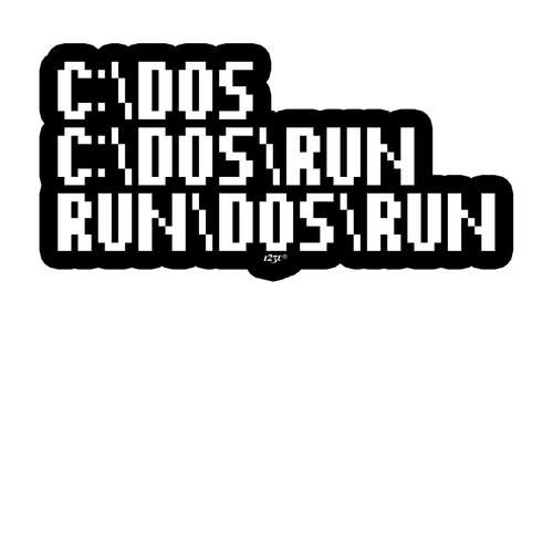 2 x Large Car Stickers c dos run Decal Bumper Bike Truck Laptop Window ...