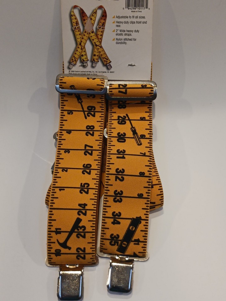 CLC Custom Leather Craft Tape Rule Suspenders | eBay