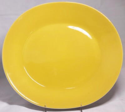 TEEMA YELLOW by Arabia Oval Serving Platter 11.25" NEW NEVER USED made ...