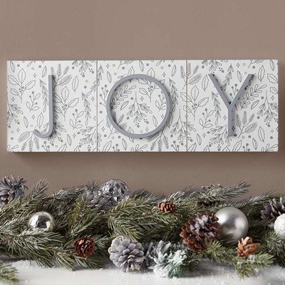 Nordic Joy Hanging Evergreen Wall Art & Frames Home Holiday Living Room ...